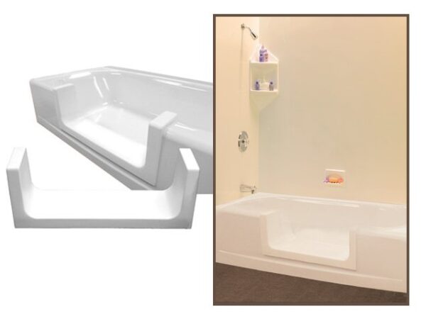 Step Through Insert for walk through tub shower conversions